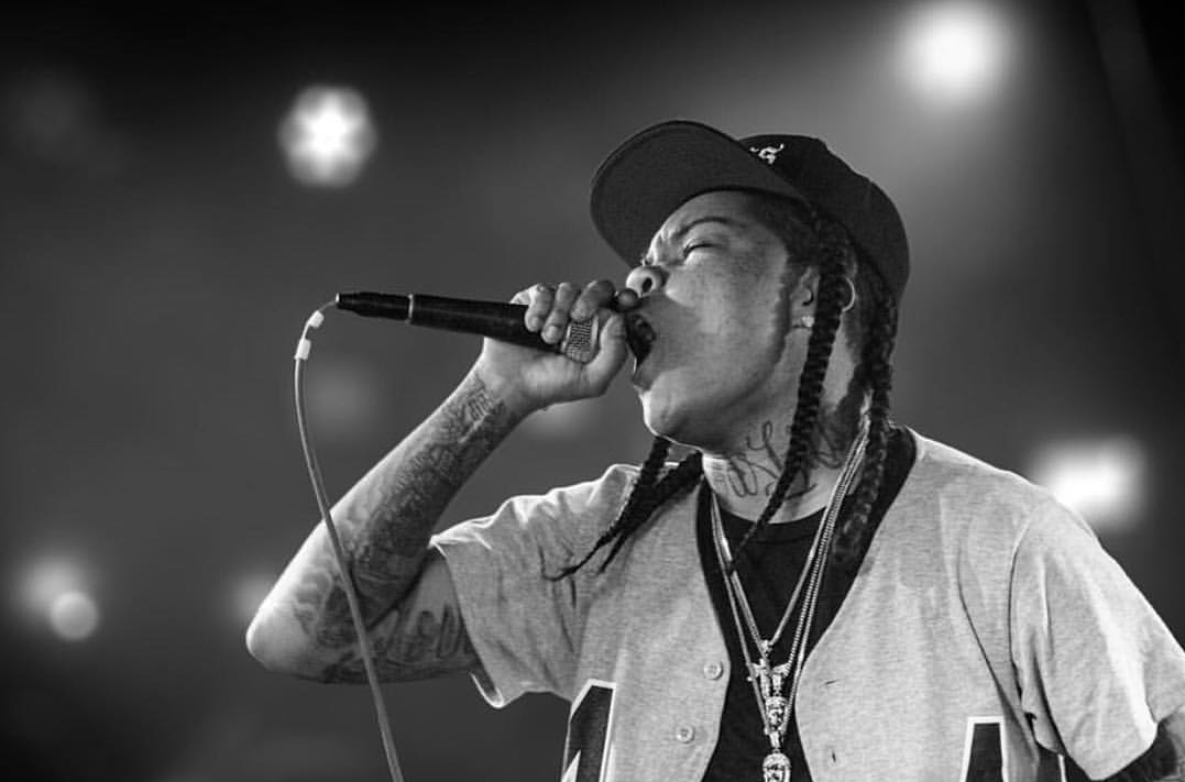 Rapper On Stage White